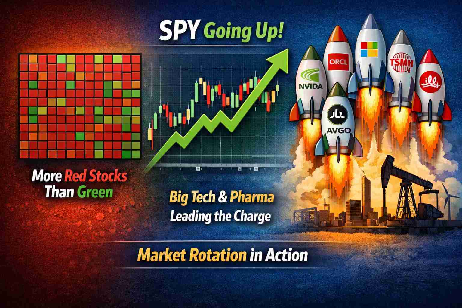 More Red Stocks Than Green and Yet SPY Climbed - ProsperityPub
